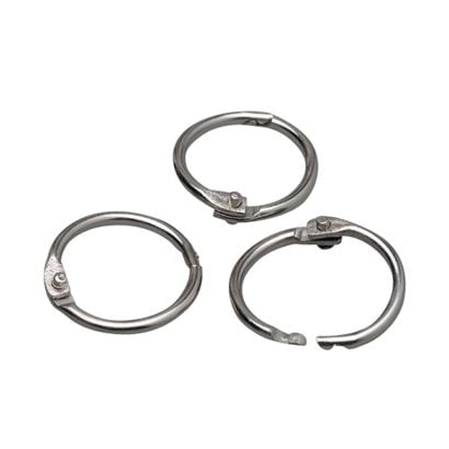 19 mm | silver Binding rings metal | SPRINTIS