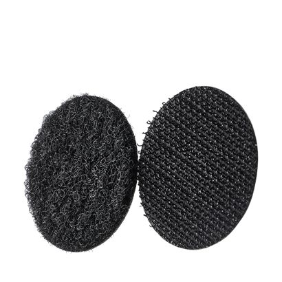 33 mm | black | Set - hook and loop | 96 pair Hook and loop dots set on ...