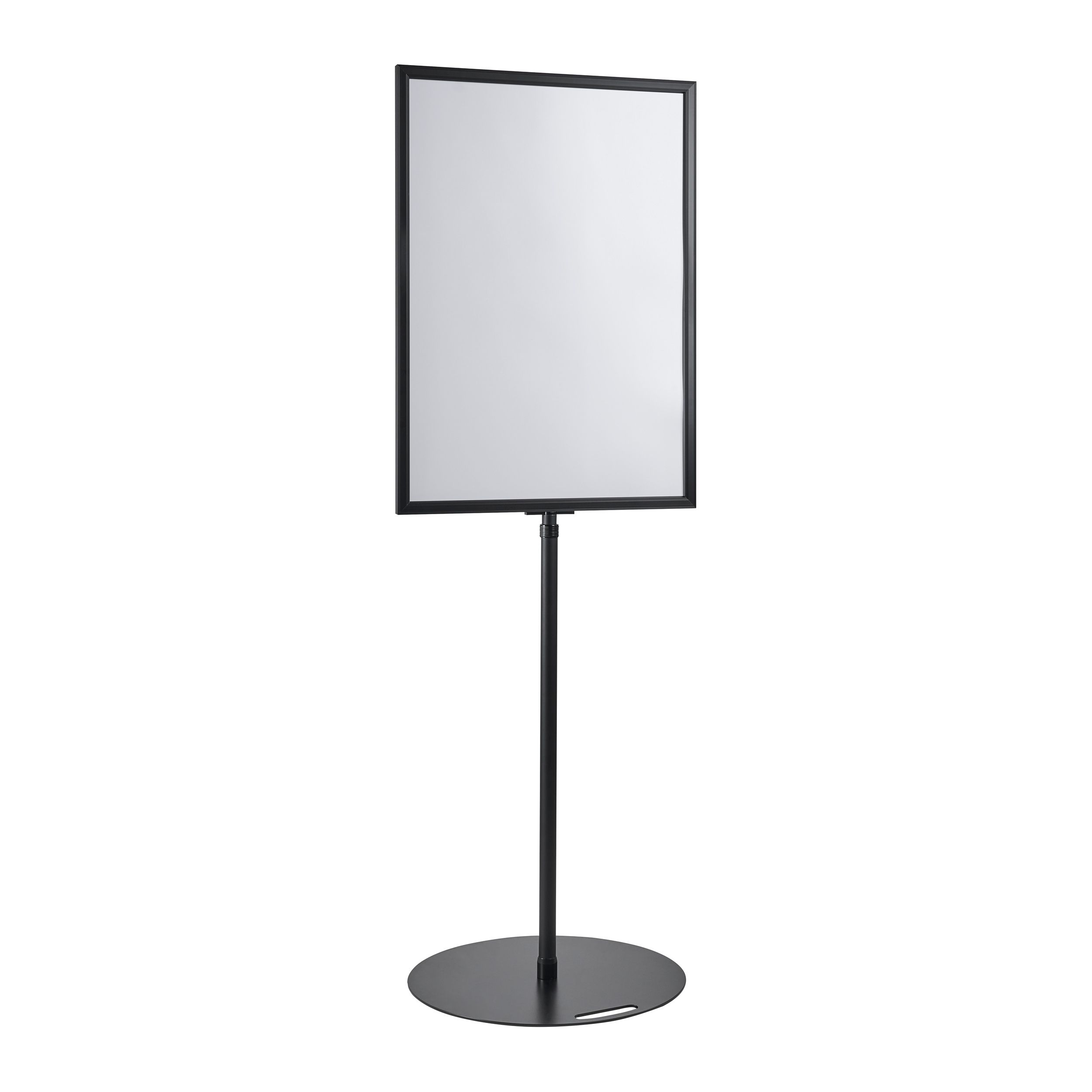 black Poster display stand A1, height-adjustable, black | SPRINTIS
