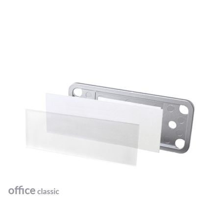 75 x 17 mm | yellow | smag® Magnet Name badges OFFICE, magnetic | SPRINTIS