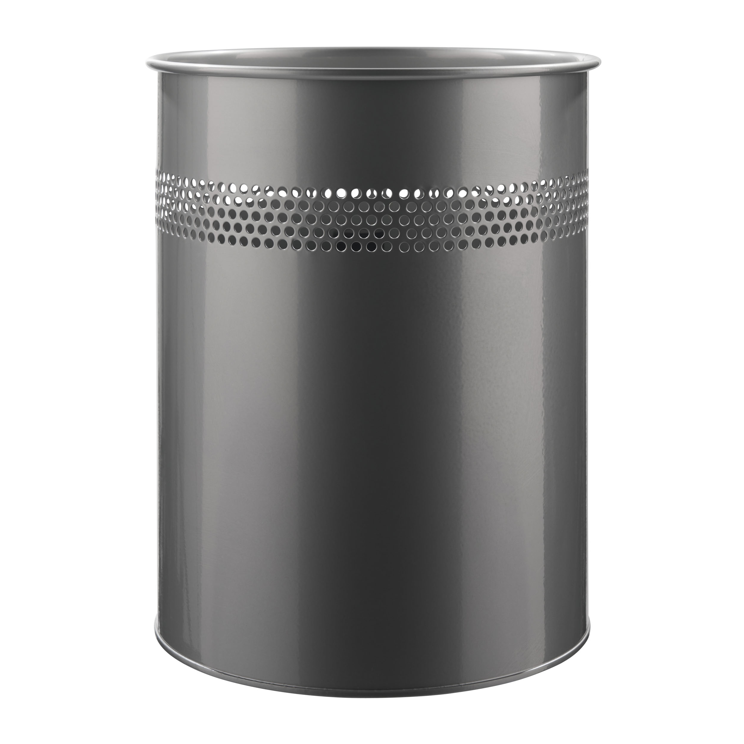 silver Metal waste paper bin | SPRINTIS