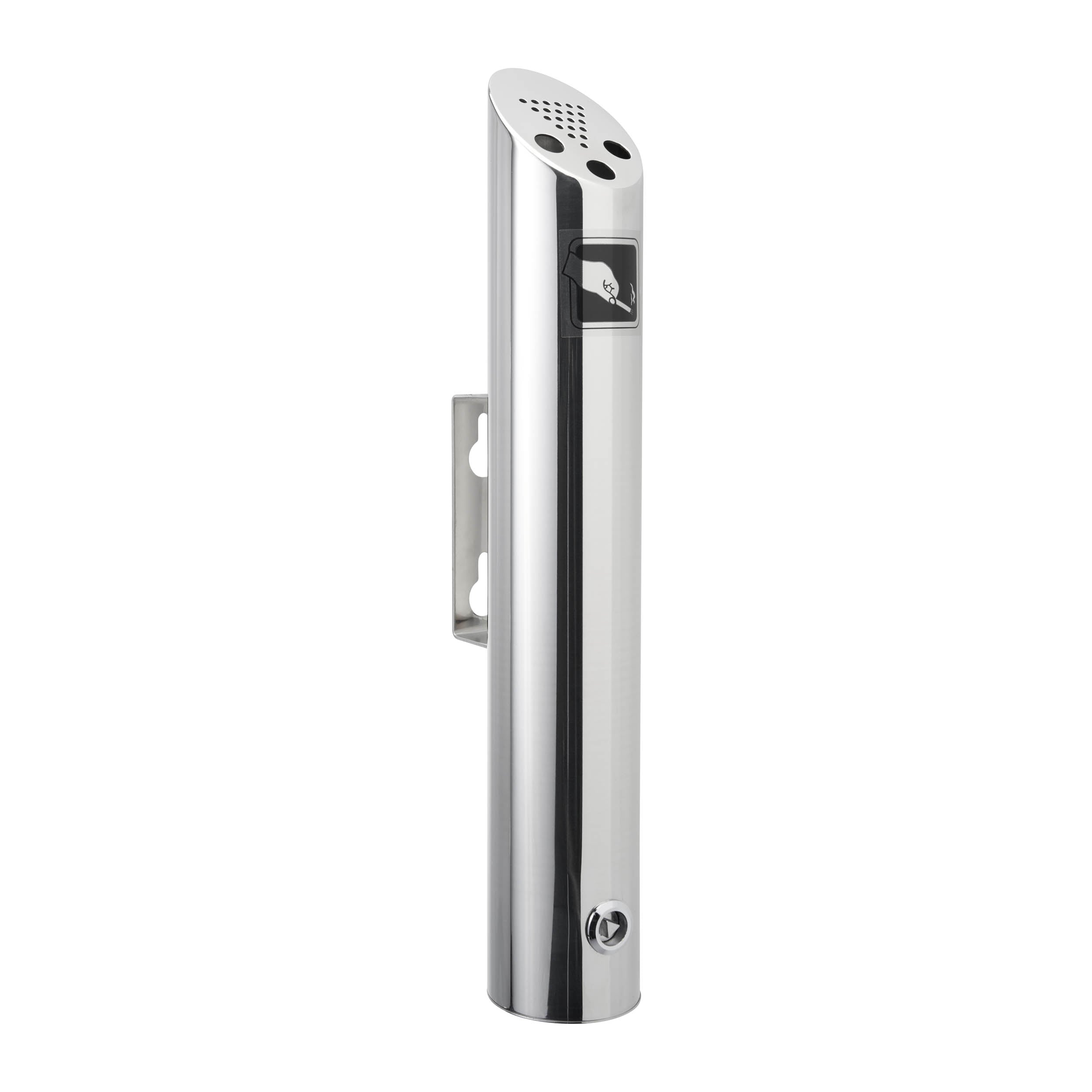 47 cm Wall-mounted ashtray MELBOURNE, stainless steel, silver | SPRINTIS