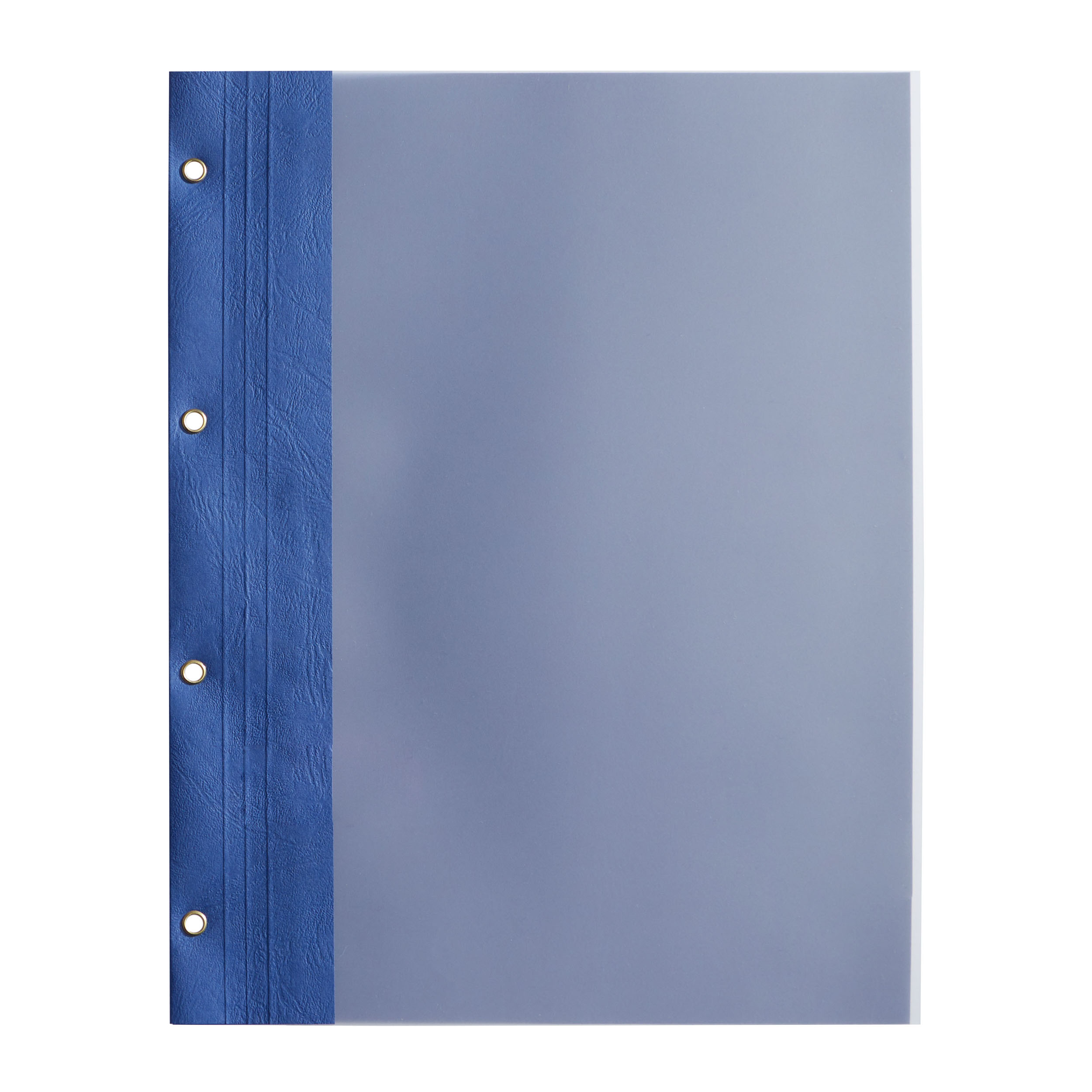 blue Balance sheet folder A4, 4 eyelets, quick staple, high gloss ...