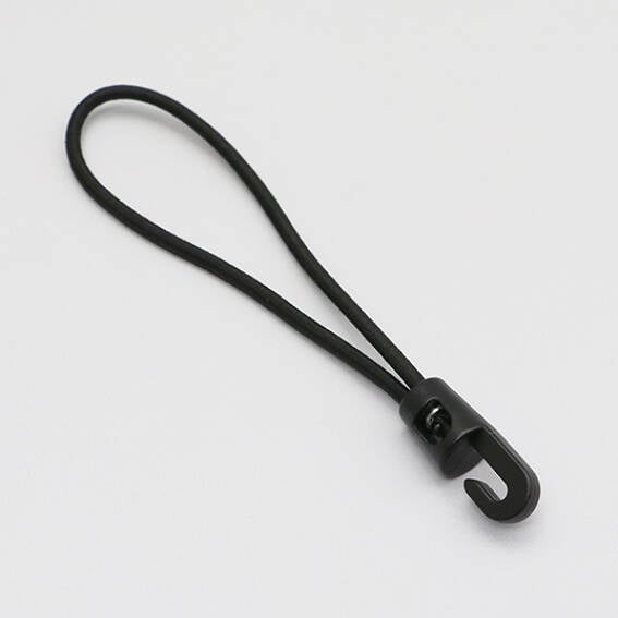 150 mm | black Bungee loops with hook | SPRINTIS